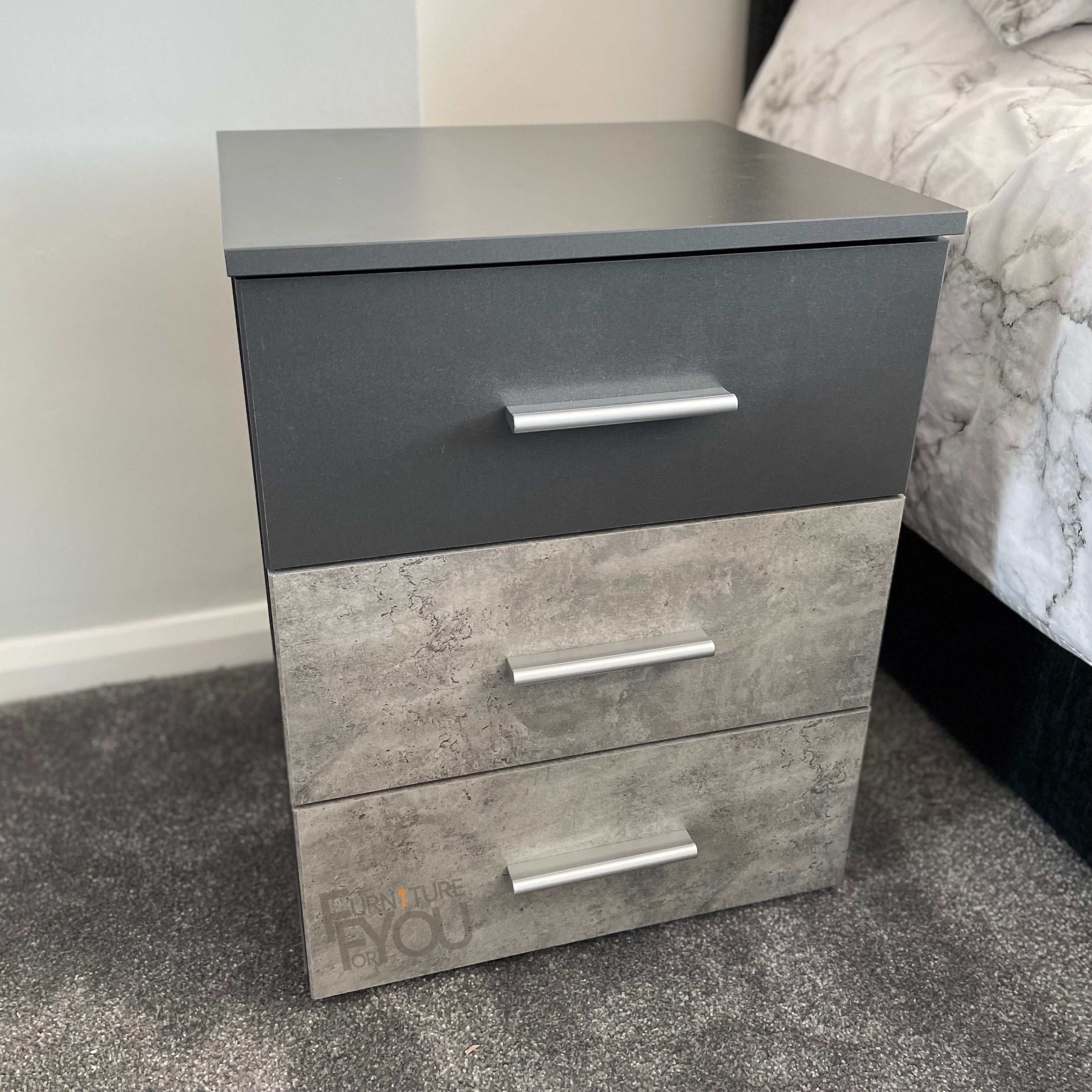 Rauch Borba Stone Grey 4 Door Hinged Wardrobe – Furniture For You Ltd