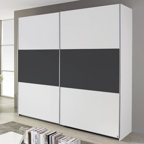 Rauch Borba Sliding Wardrobe in White and Metallic Grey – Furniture For ...