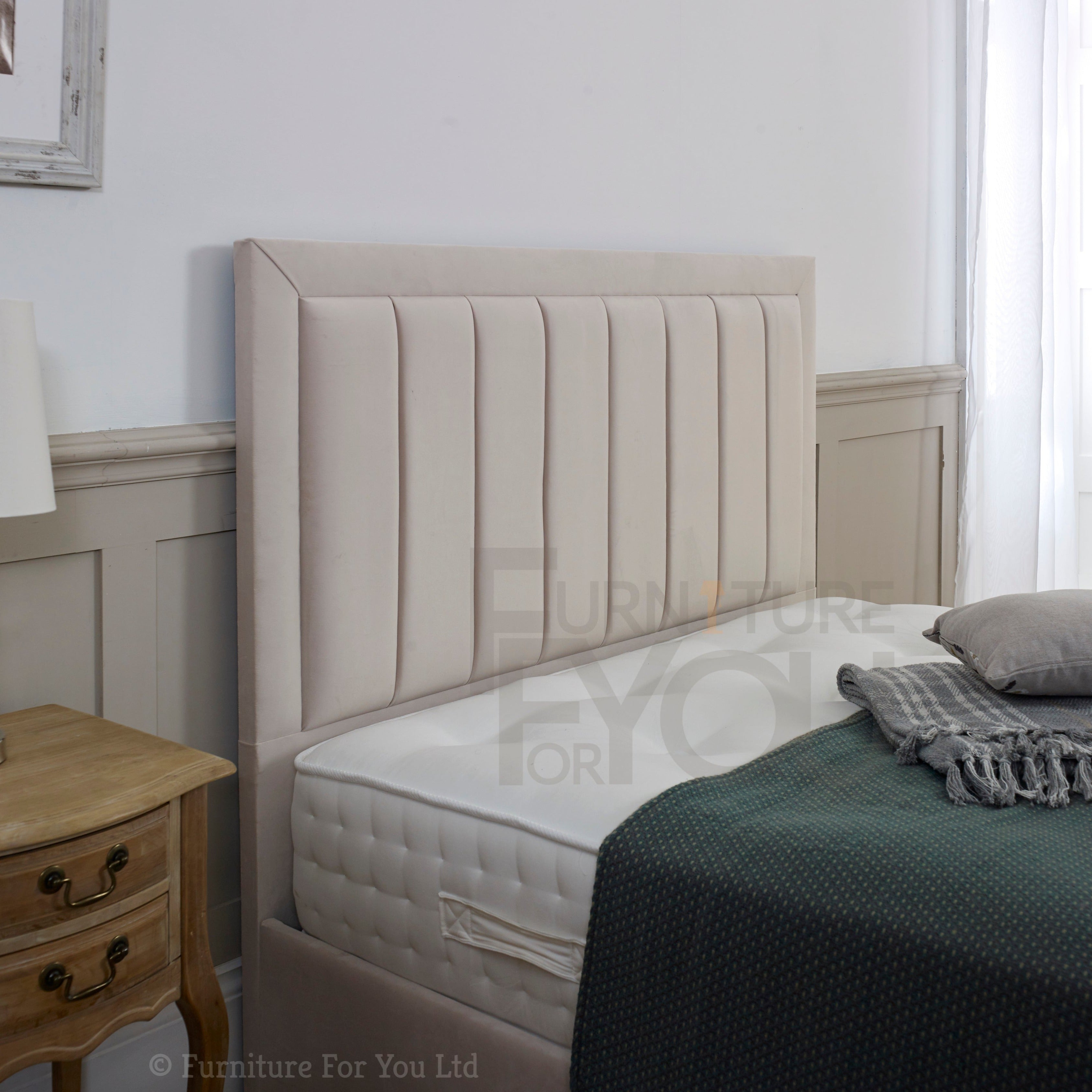 Charlotte Linear Panel Bed Frame – Furniture For You Ltd